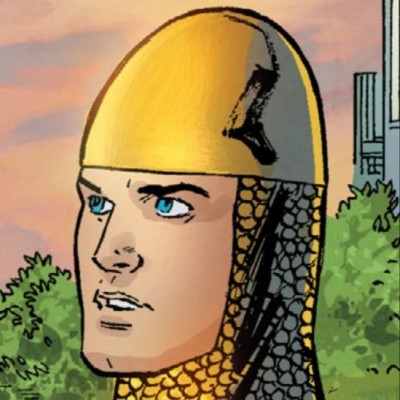 Justin Arthur as Shining Knight (Earth-0) - DC Comics