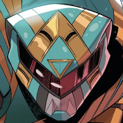 Yale of Saard as Omega Blue Ranger (Power Rangers) - BOOM! Studios