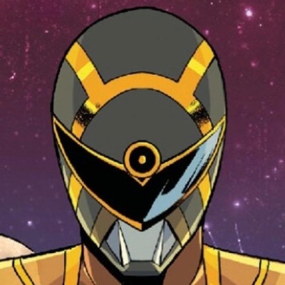 Spa'ark as Gold Omega Ranger (Power Rangers) - BOOM! Studios
