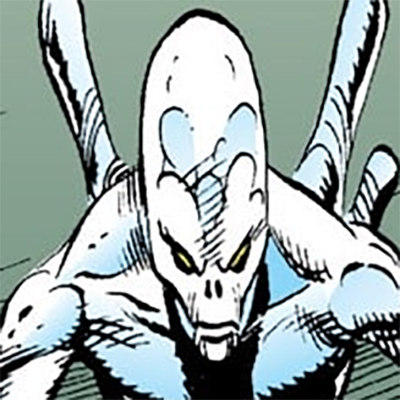 Xenomorph XX121 as White Alien (Aliens vs. Predator) - Marvel Comics