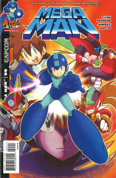 Rock as Mega Man (Mega Man) - Archie Comics
