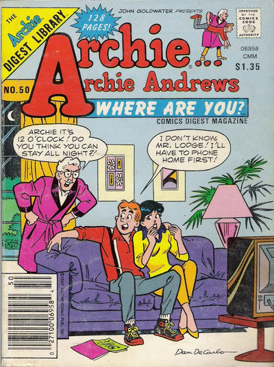 Archie... Archie Andrews Where Are You? Comics Digest Magazine #50 Reviews