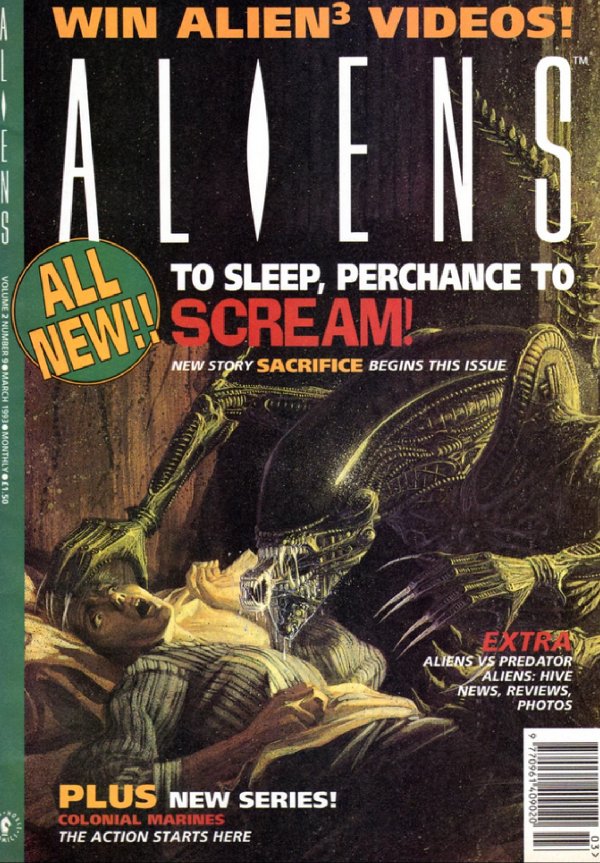 Xenomorph XX121 as Chestburster (Aliens vs. Predator) - Marvel Comics