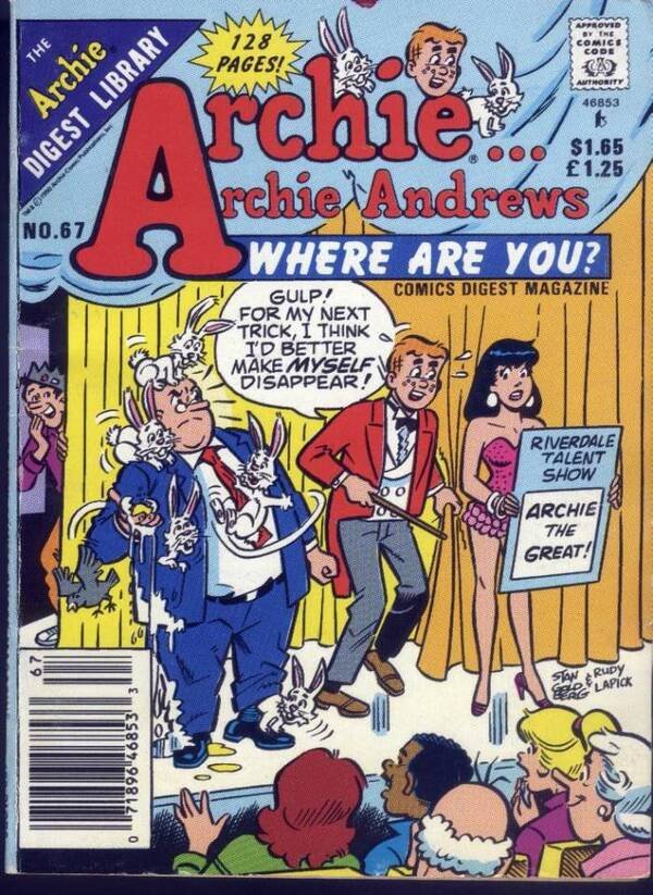 Archie... Archie Andrews Where Are You? Comics Digest Magazine #67 Reviews