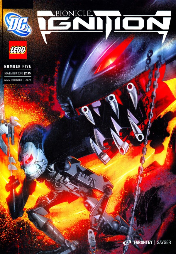 Fenrakk as Kardas (Bionicle) - DC Comics