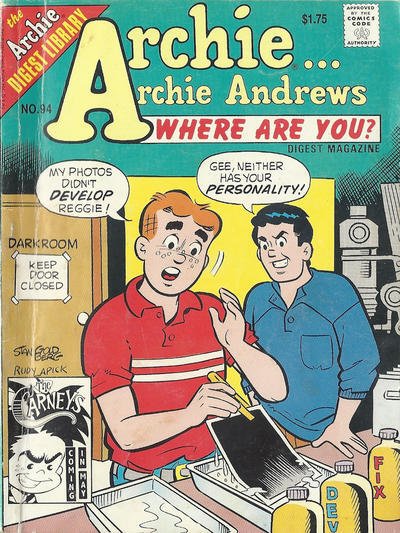 Archie... Archie Andrews Where Are You? Comics Digest Magazine #94 Reviews