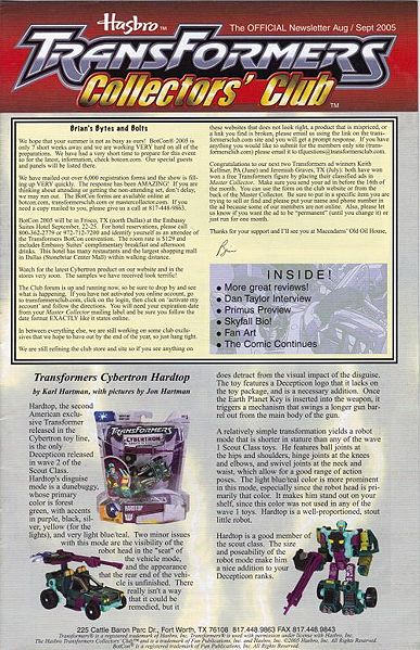 Transformers Collectors' Club #4 Reviews