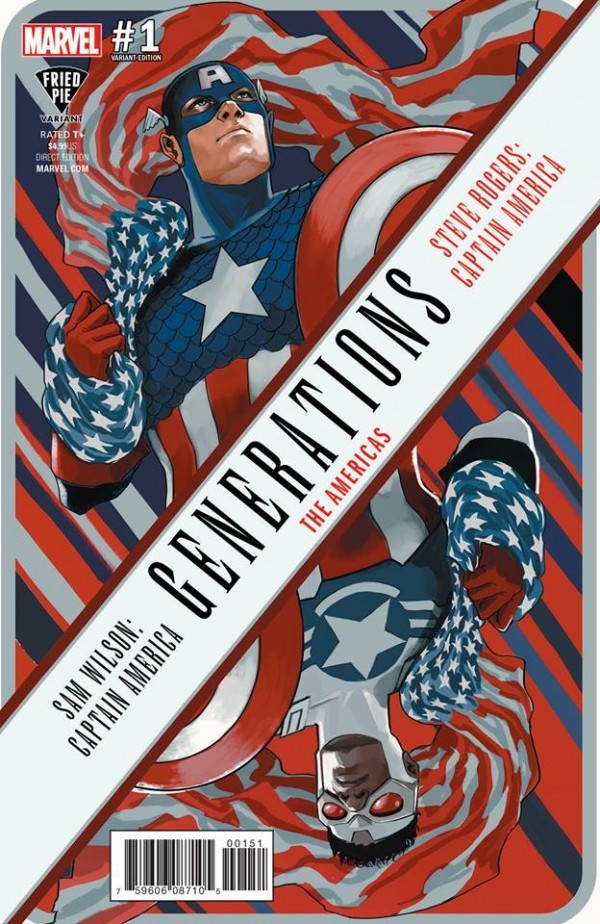 Generations: Sam Wilson Captain America & Steve Rogers Captain America ...