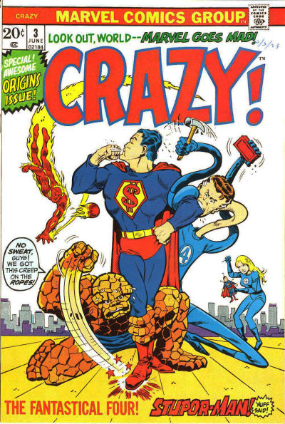 Kluck Kettle as Stuporman (Earth-665) - Marvel Comics