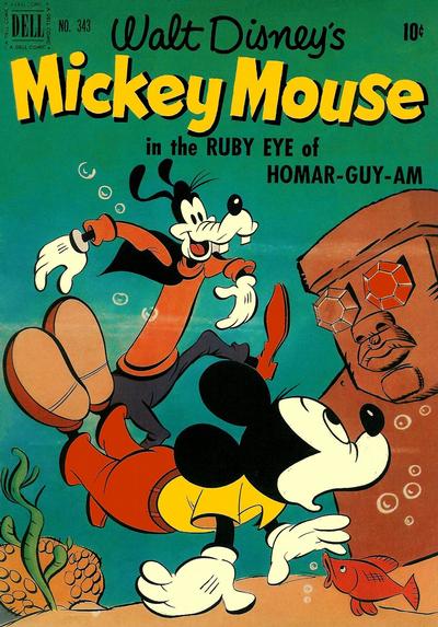 Four Color #343 - Walt Disney's Mickey Mouse in The Ruby Eye of Homar ...