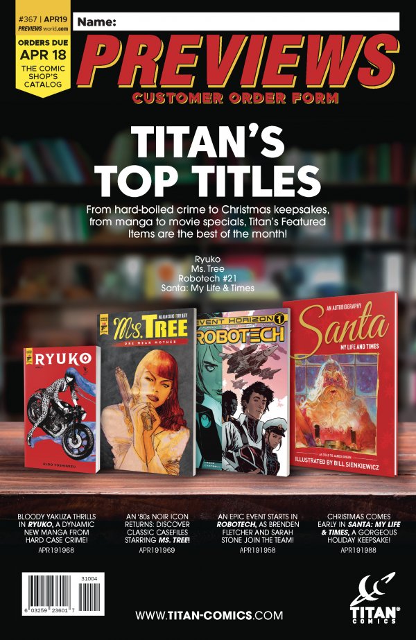 Previews: Customer Order Form #367 Reviews