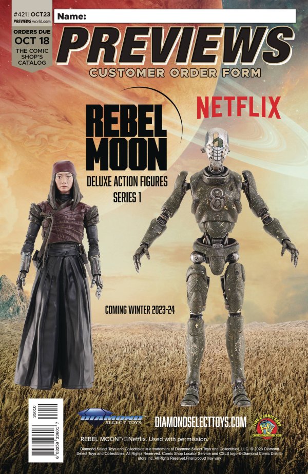 Previews: Customer Order Form #423 Reviews