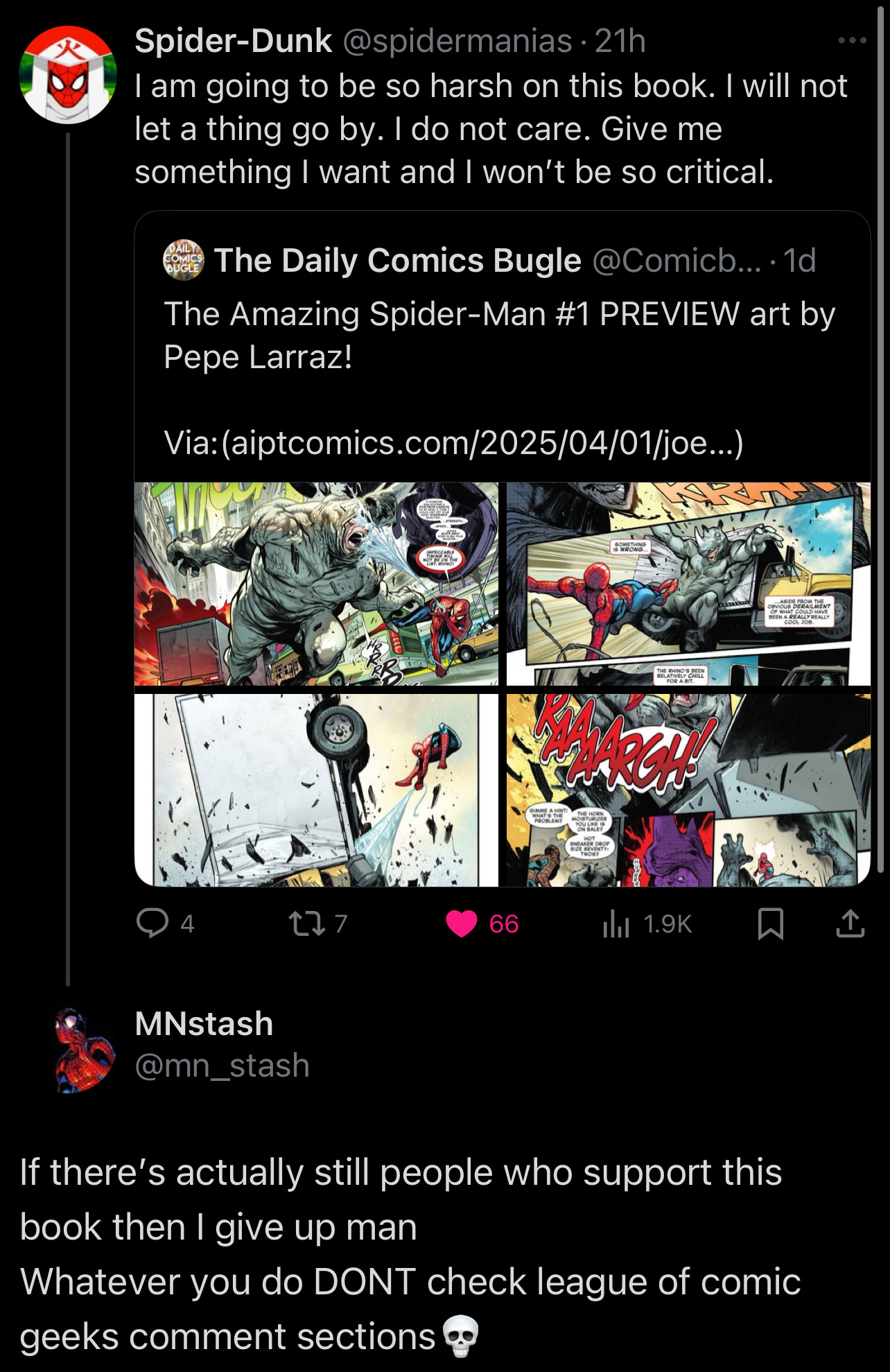 peebo on League of Comic Geeks