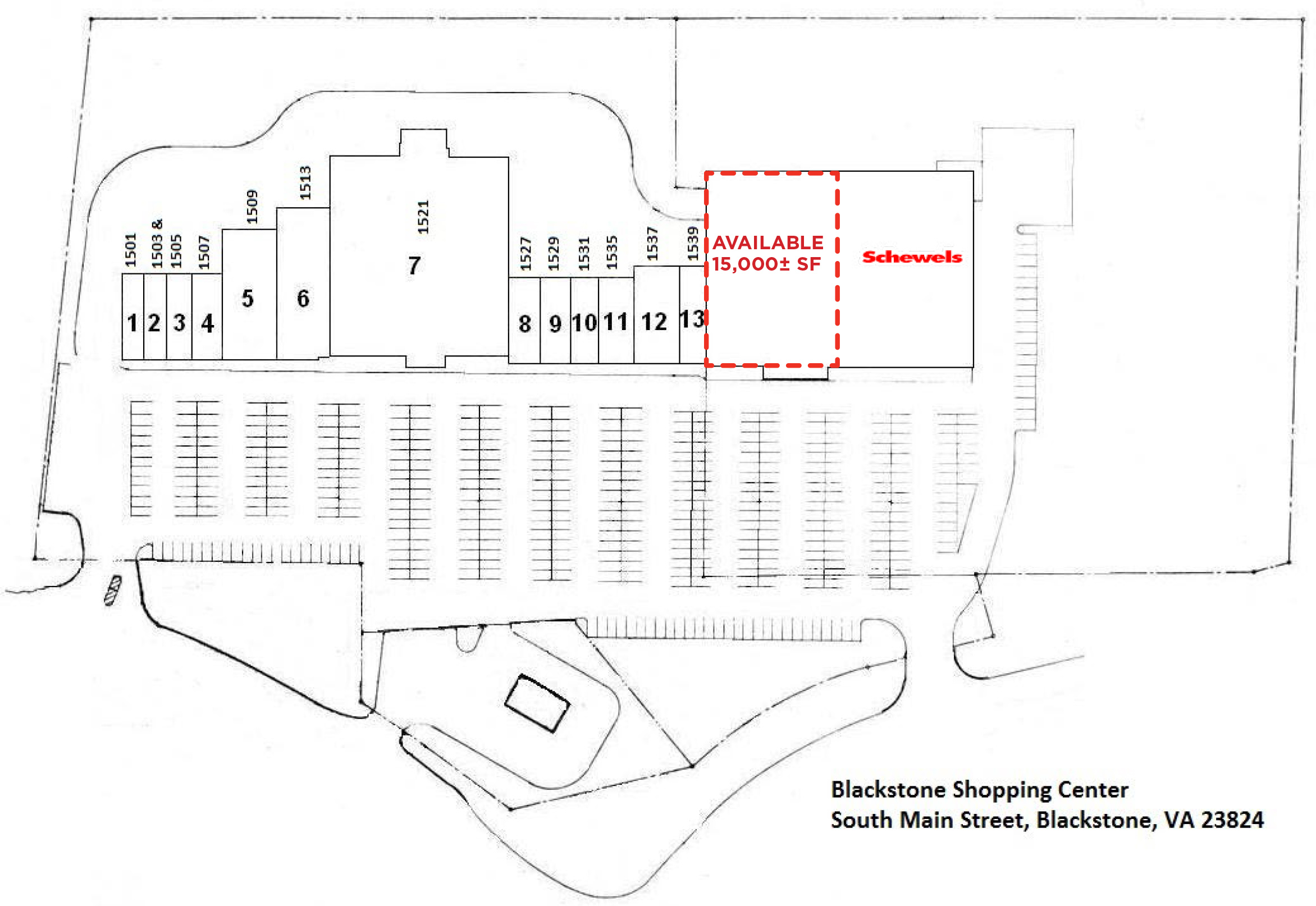 Former Peebles - 1551 S Main Street - Commonwealth Commercial Properties