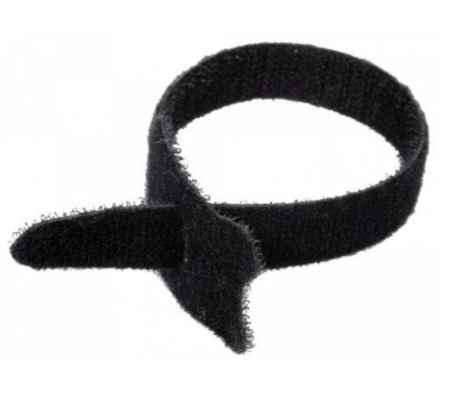 Cinchos Sujetables de Velcro STEREN, 10pzs. Negro - Baaxtec