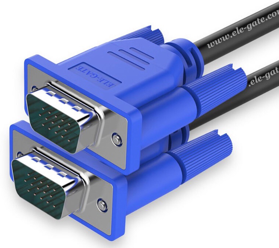 Cable VGA para Laptop, PC, Proyector Macho a Macho ELE-GATE WI.22, 1.5 ...