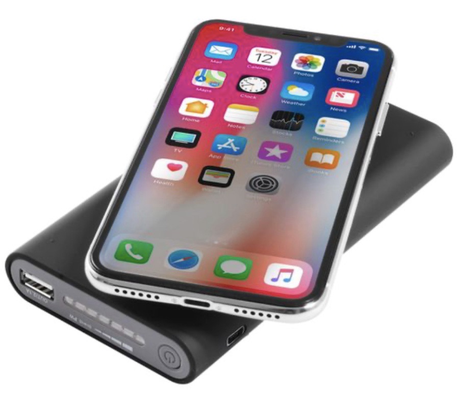 Power Bank MOBO WIRE FREEF 8000 mAh Negro/Gris - Baaxtec