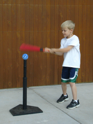Hitting from a Batting Tee