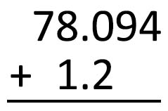 Aligning Decimals