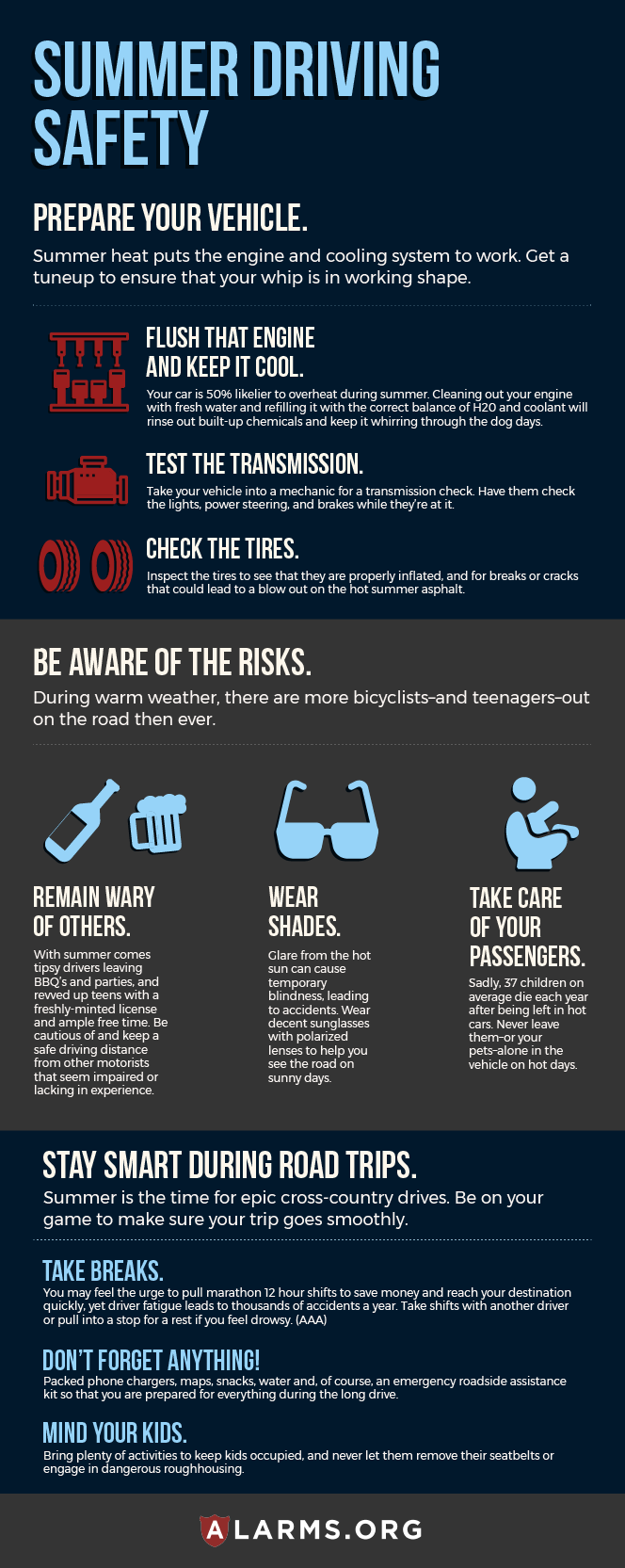 Summer Driving Safety Tips National Council For Home Safety And Security