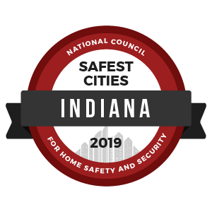 Safest Cities in Indiana, 2019 | National Council For Home Safety and ...
