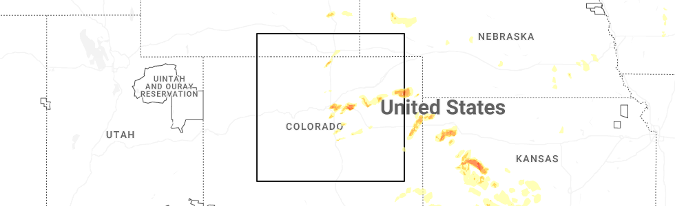 Interactive Hail Maps - Hail Map for Monday, June 1, 2026