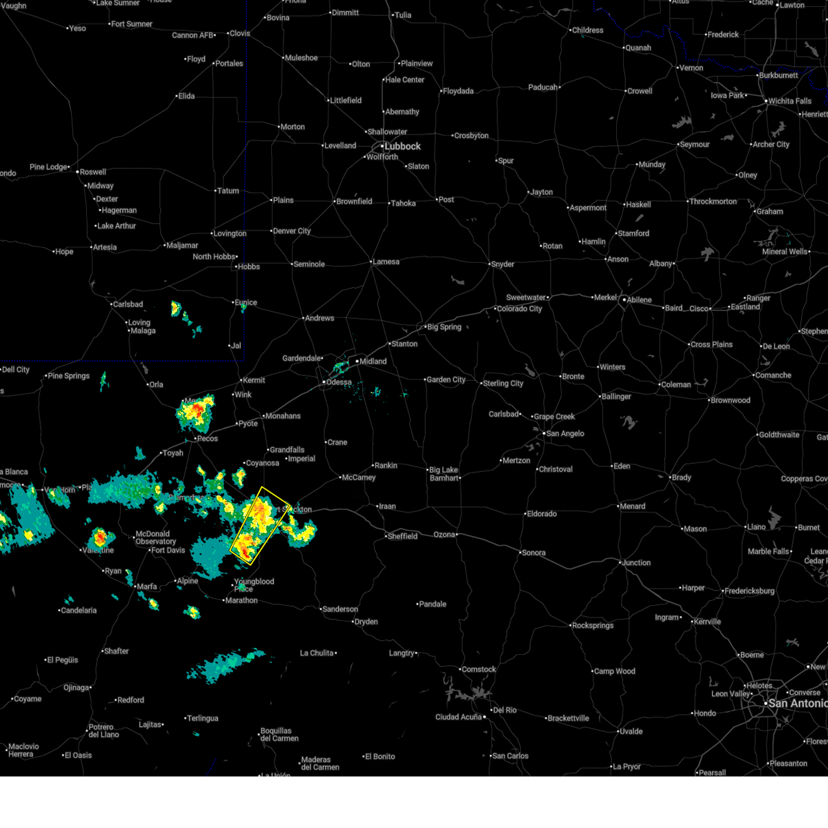 Interactive Hail Maps - Hail Map for Fort Stockton, TX