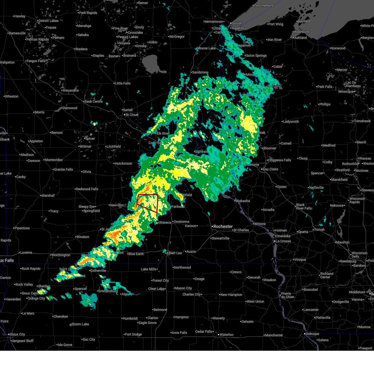 Interactive Hail Maps - Hail Map for Cleveland, MN