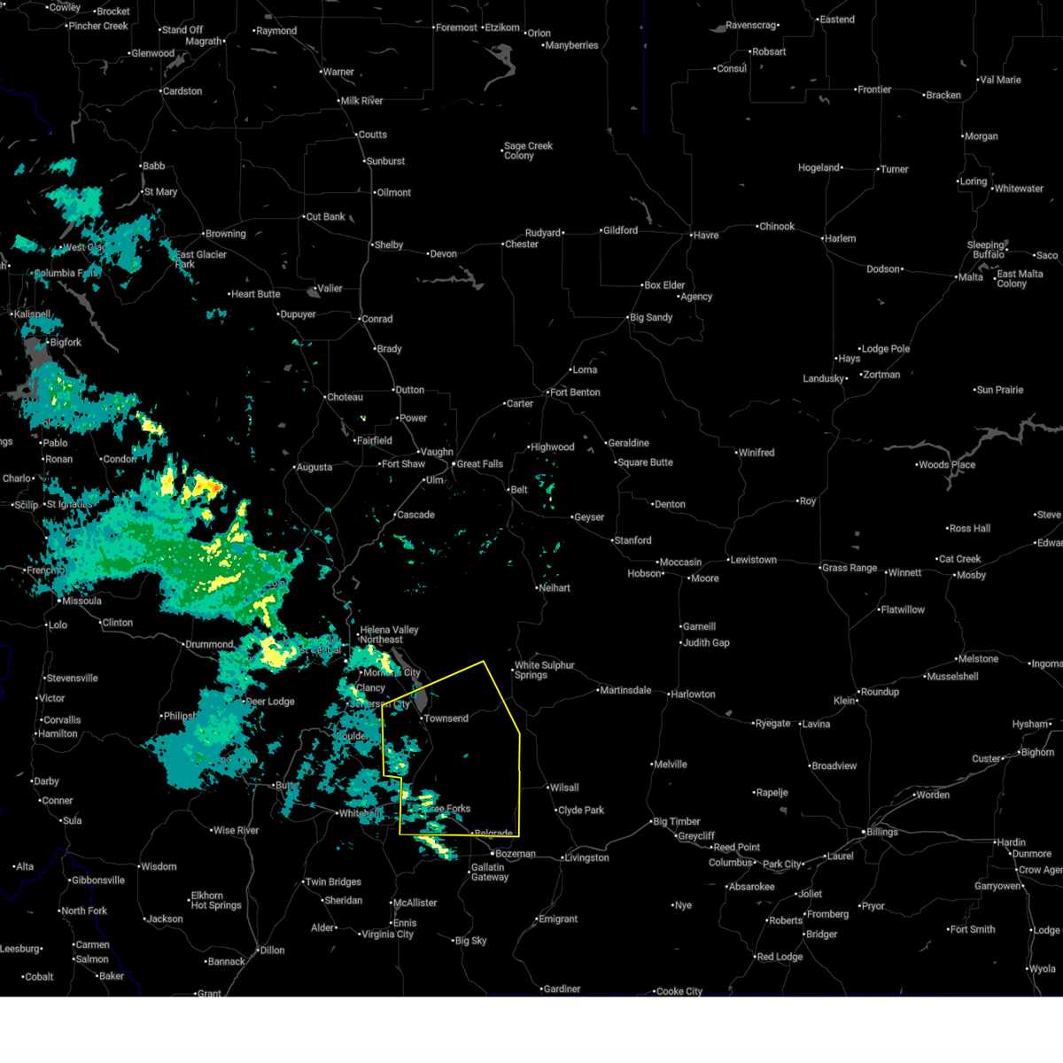 Interactive Hail Maps - Hail Map for Radersburg, MT