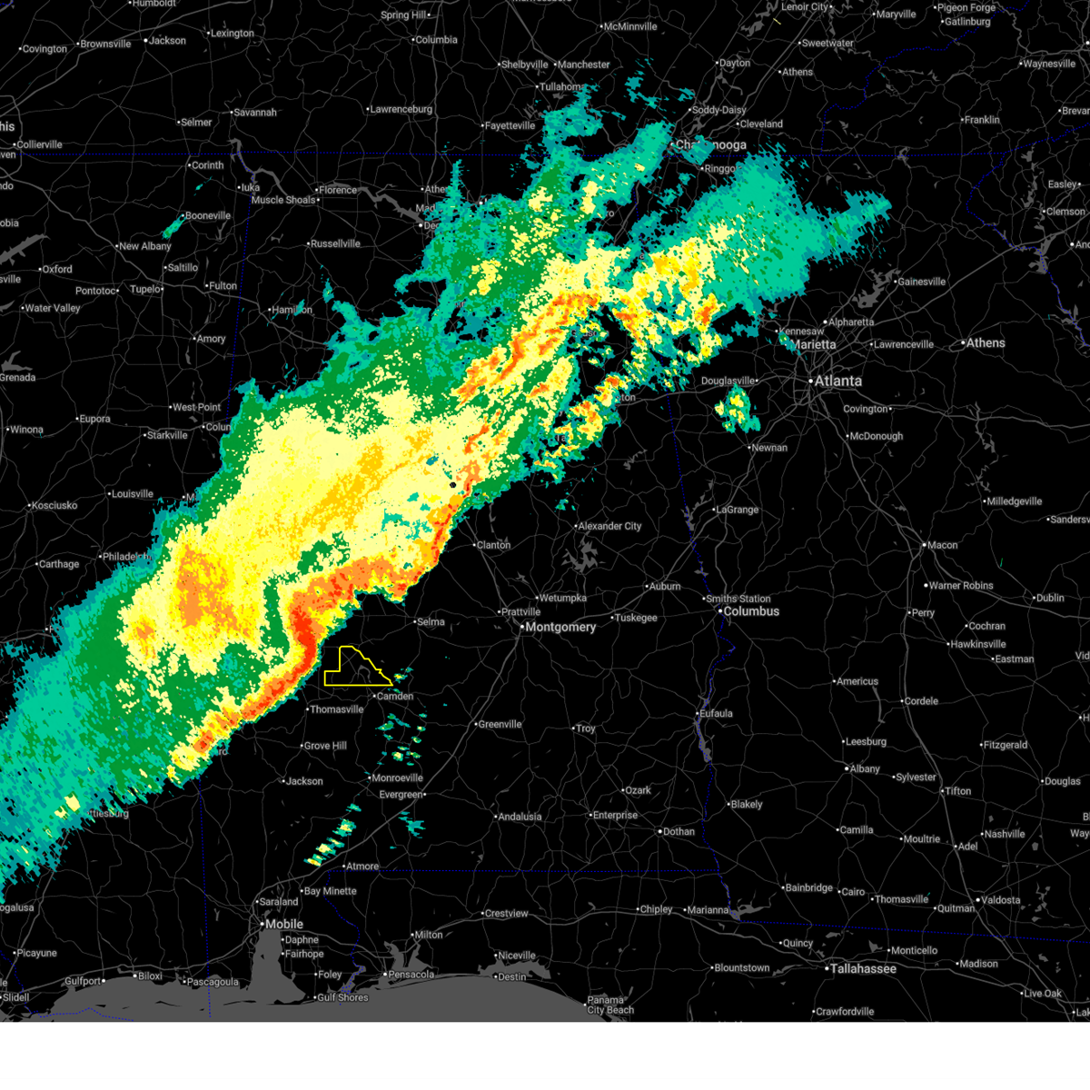 Interactive Hail Maps - Hail Map for Catherine, AL