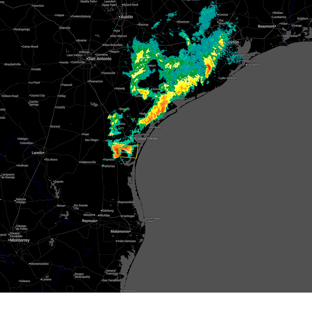 Interactive Hail Maps - Hail Map for Corpus Christi, TX