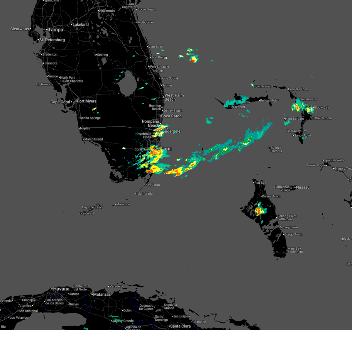 Interactive Hail Maps - Hail Map for Miami, FL