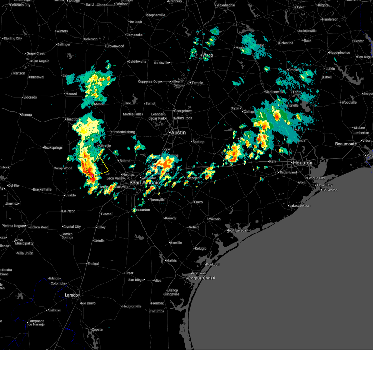 Interactive Hail Maps - Hail Map for Bandera, TX
