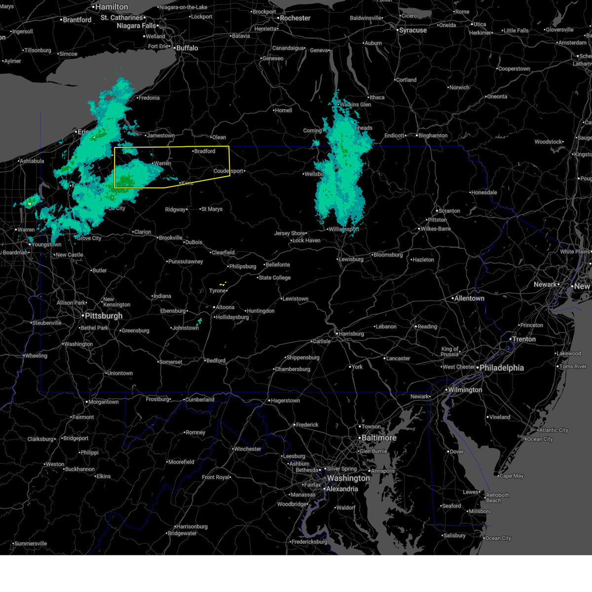 Interactive Hail Maps - Hail Map for Kane, PA