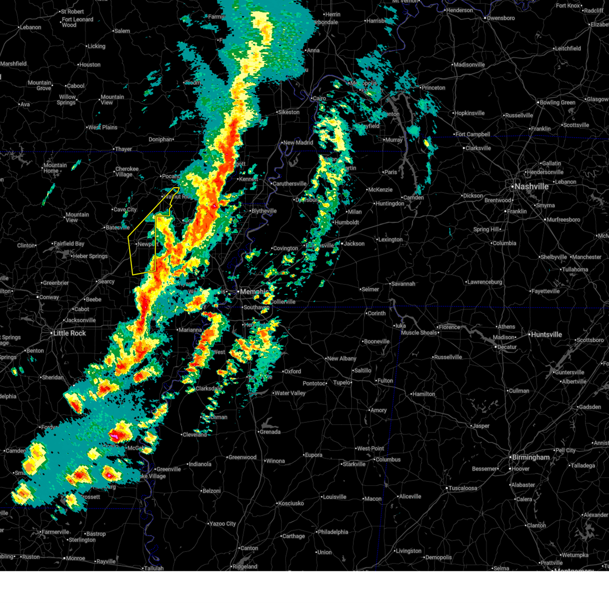 Interactive Hail Maps - Hail Map for Walnut Ridge, AR