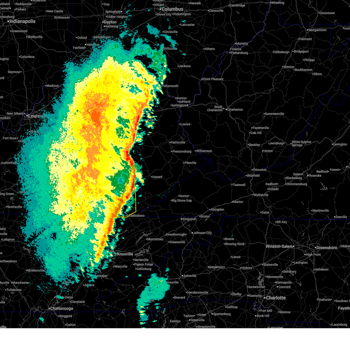 Interactive Hail Maps - Hail Map for Flat Lick, KY