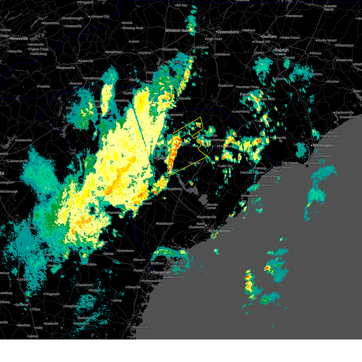 Interactive Hail Maps - Hail Map for Camden, SC