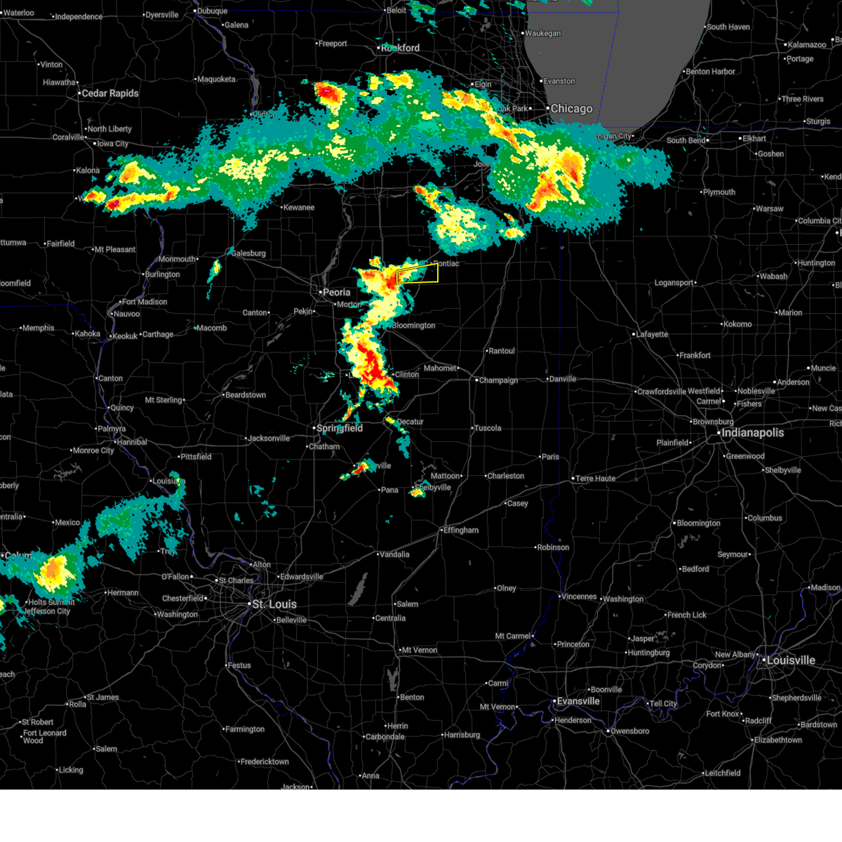 Interactive Hail Maps - Hail Map for Pontiac, IL