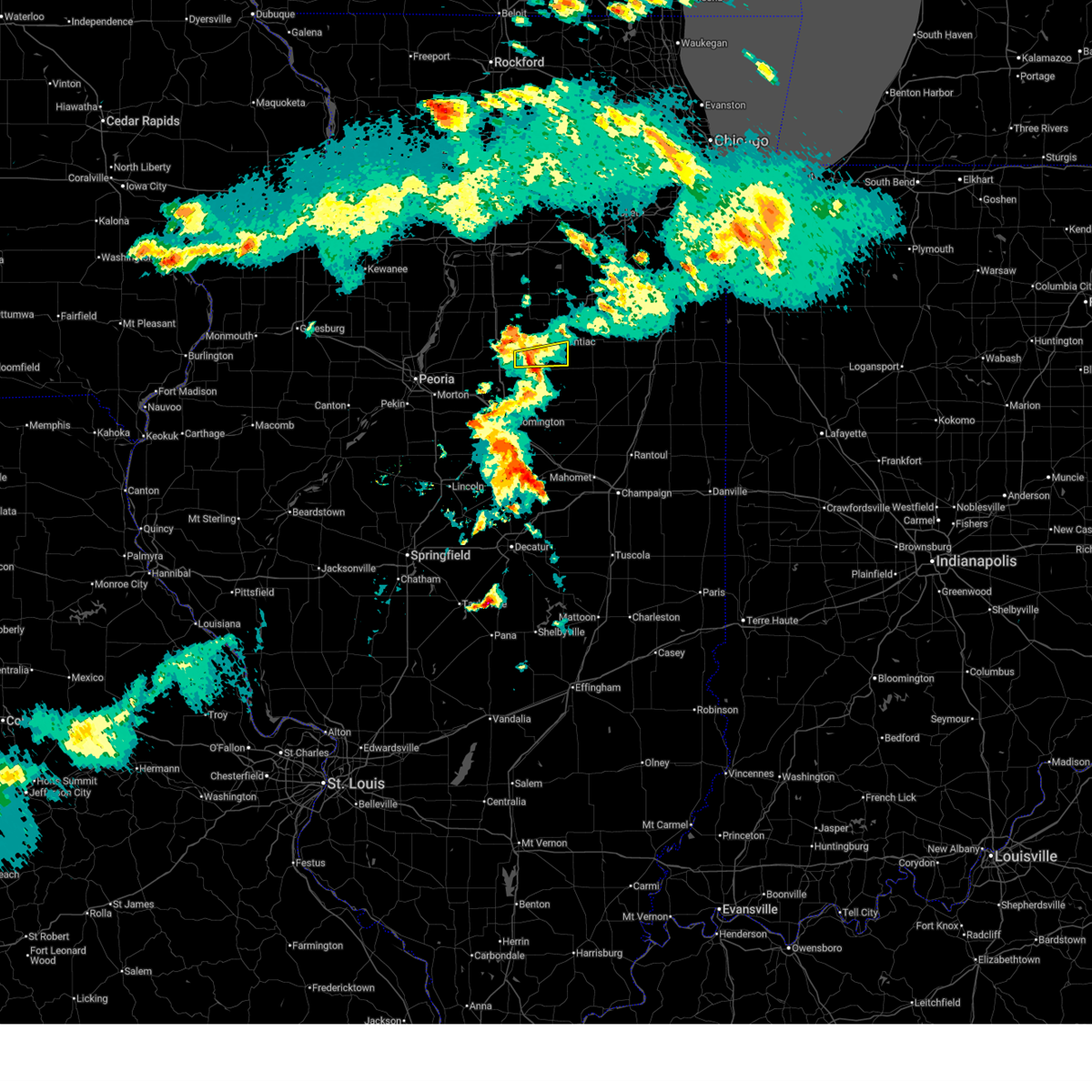 Interactive Hail Maps - Hail Map for Pontiac, IL