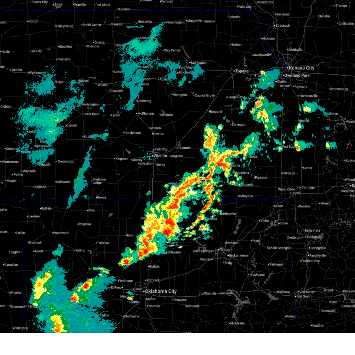 Interactive Hail Maps - Hail Map for Ponca City, OK