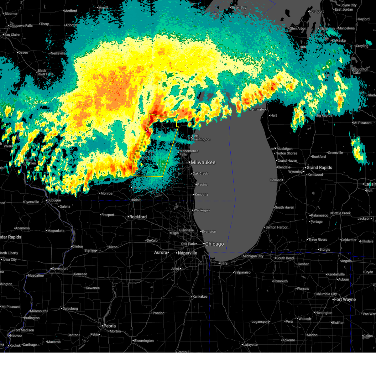 Interactive Hail Maps - Hail Map for Slinger, WI