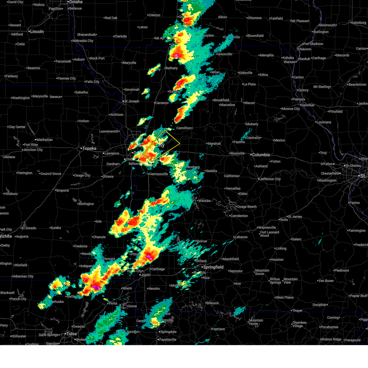 Interactive Hail Maps - Hail Map for Kansas City, MO