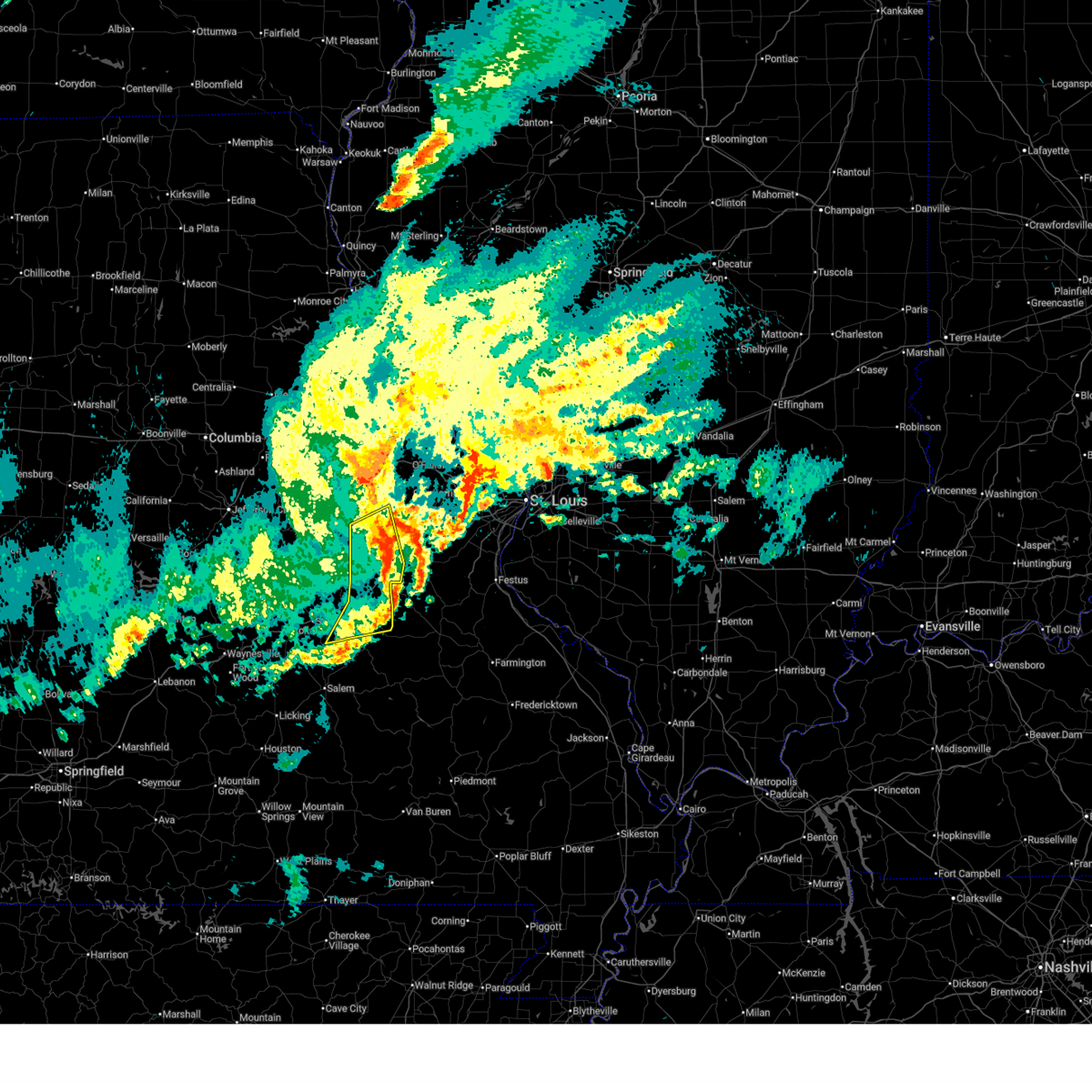 Interactive Hail Maps - Hail Map for Bourbon, MO