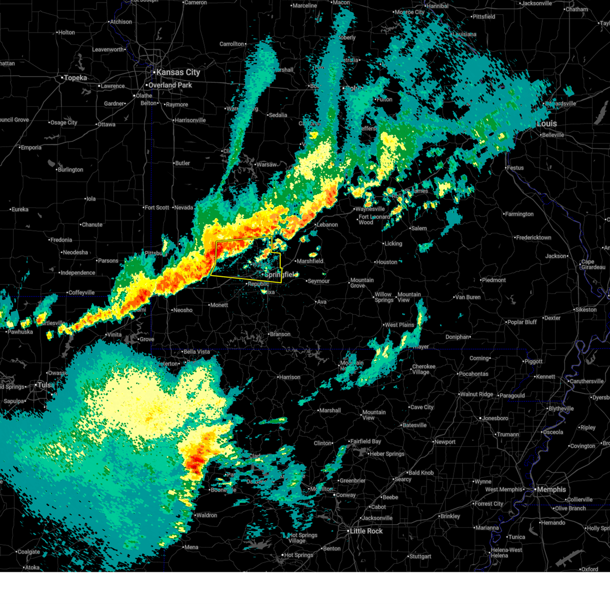 Interactive Hail Maps - Hail Map for Springfield, MO