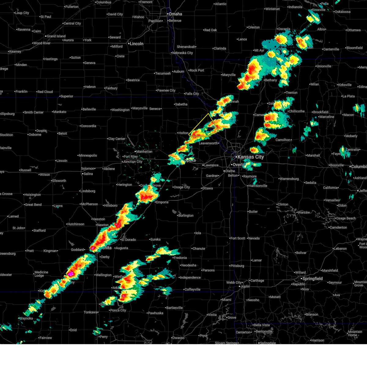 Interactive Hail Maps - Hail Map for Effingham, KS