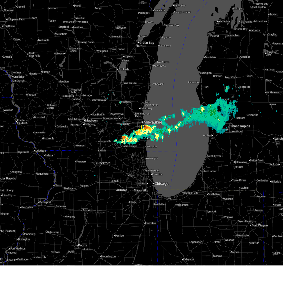 Interactive Hail Maps - Hail Map for Milwaukee, WI