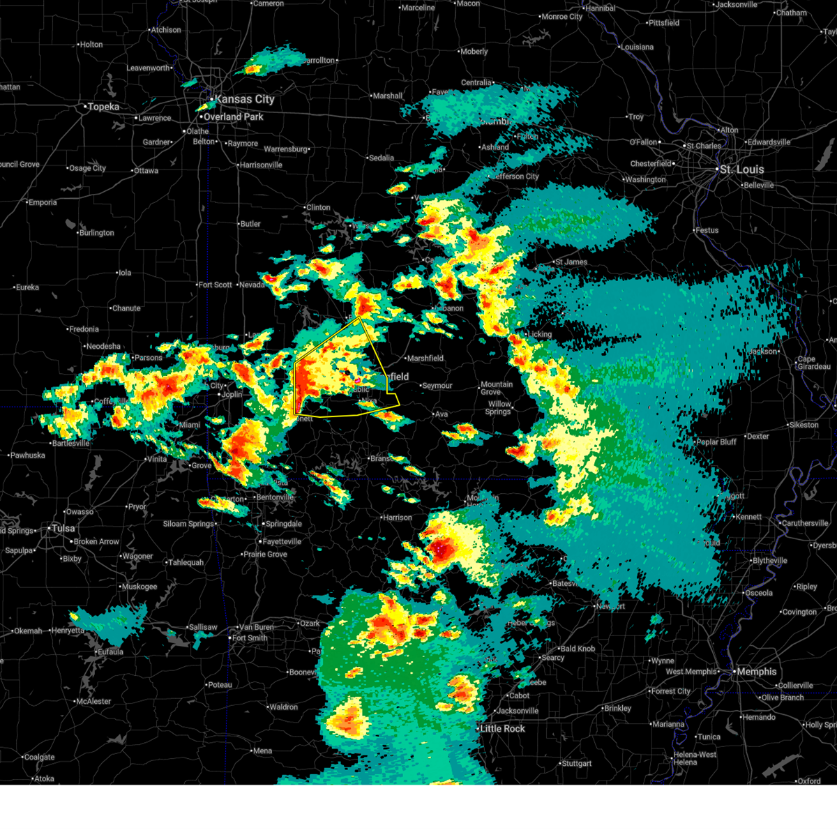 Interactive Hail Maps - Hail Map for Springfield, MO