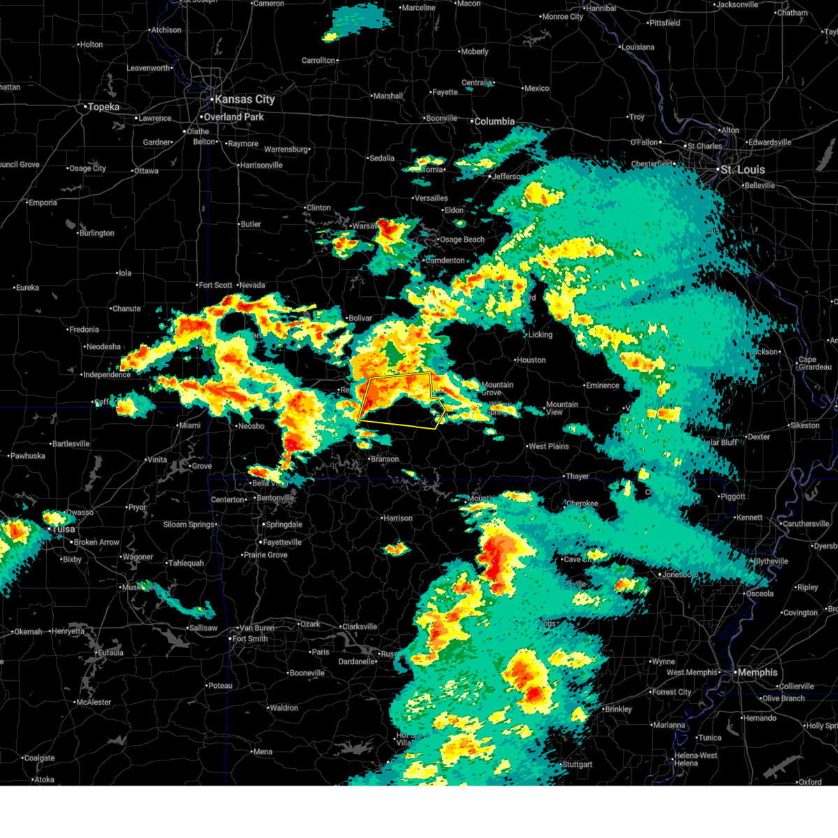 Interactive Hail Maps - Hail Map for Springfield, MO