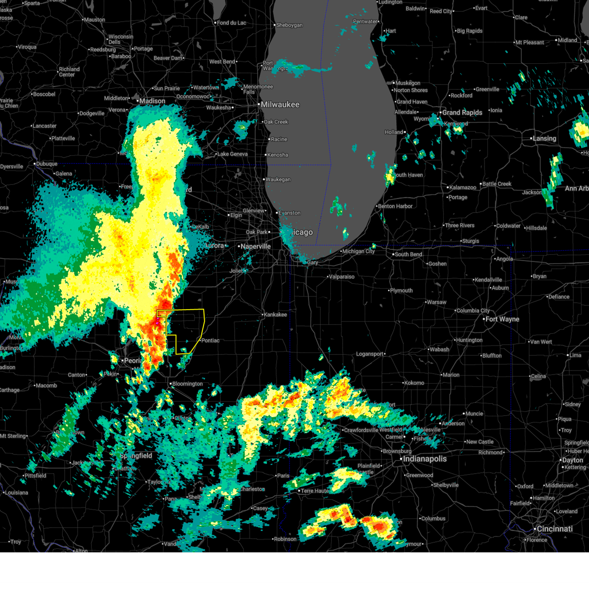Interactive Hail Maps - Hail Map for Pontiac, IL