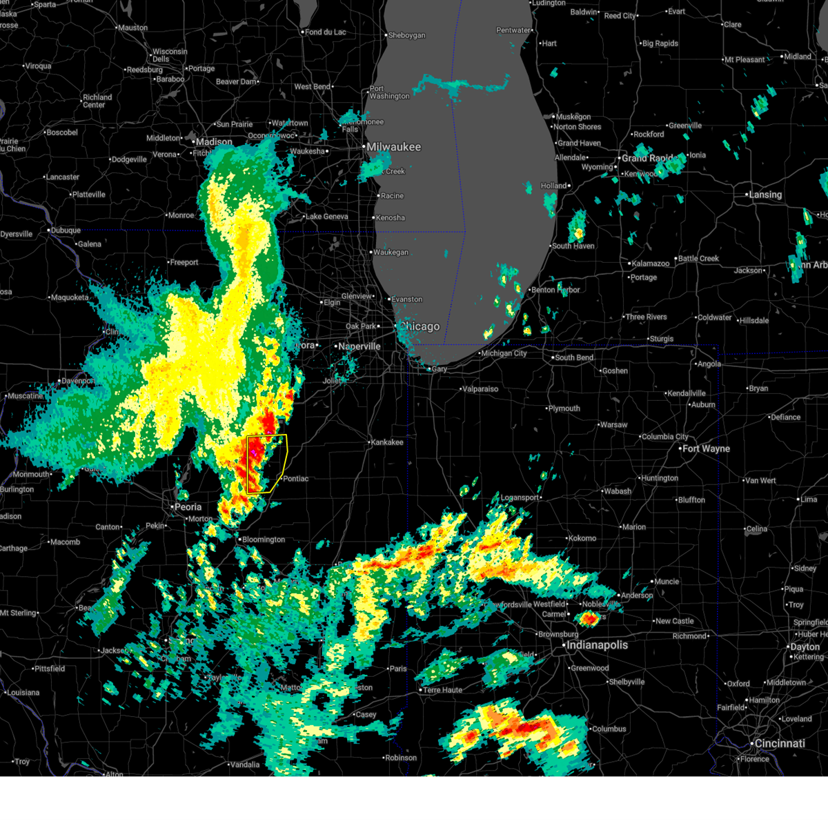 Interactive Hail Maps - Hail Map for Pontiac, IL